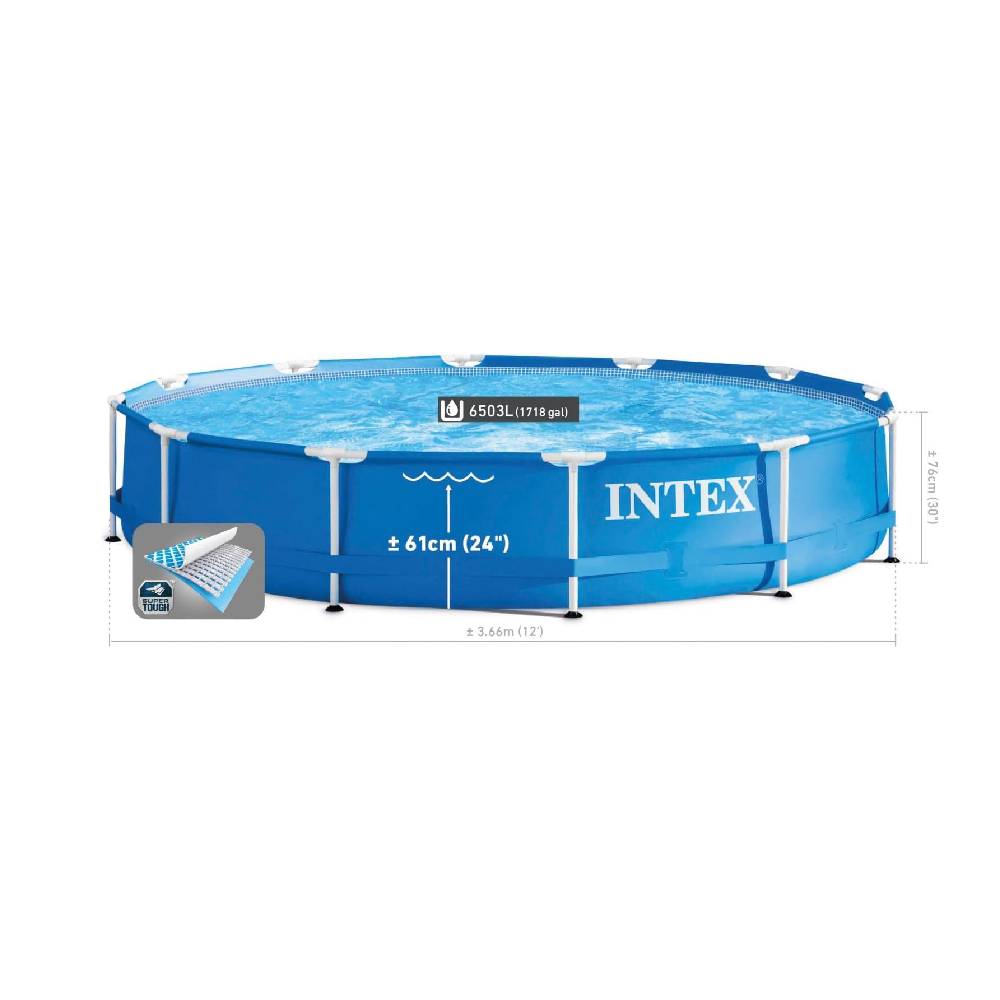 Piscina Armable Redonda Intex 28210NP P8822 | 3.66 X 0.76 Metros Color ...