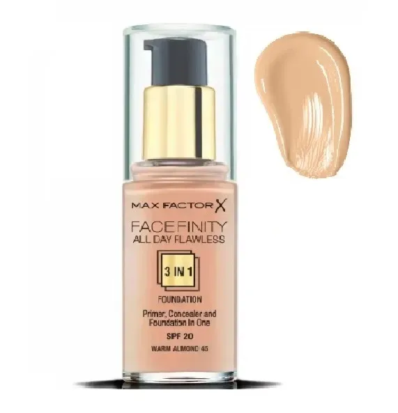 Base Líquida Facefinity All Day Flawless 3 en 1 Max Factor P8766 | Warm Almond 45 10037691-W