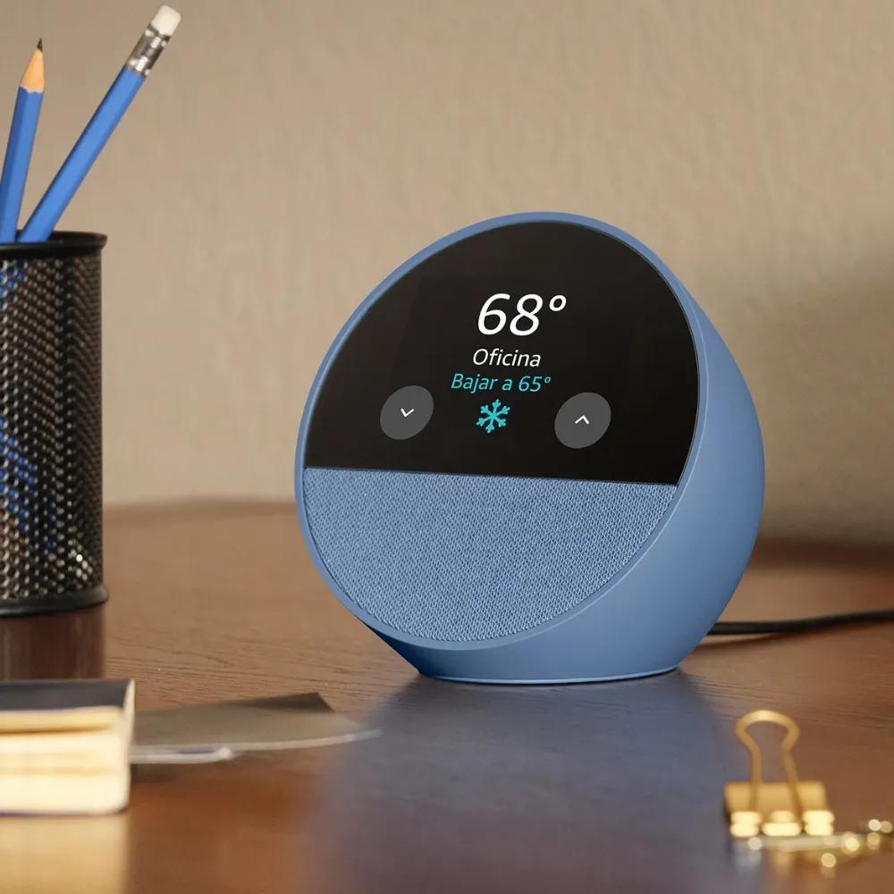 Parlante Inteligente Amazon Alexa Echo Spot P8889 | 15 Watts Color Azul