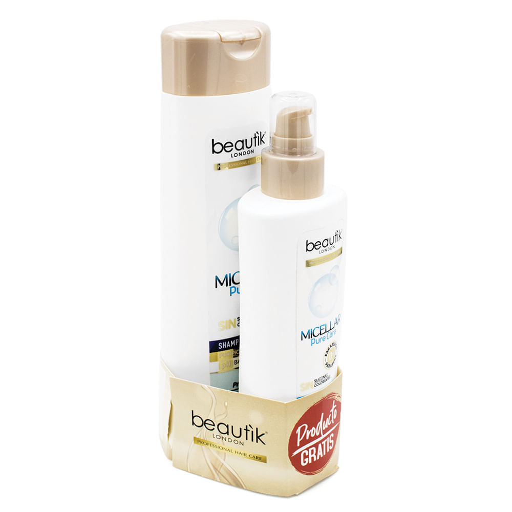 Pack Shampoo Beautik London Micellar P88579 | Contiene Shampoo Y Crema ...